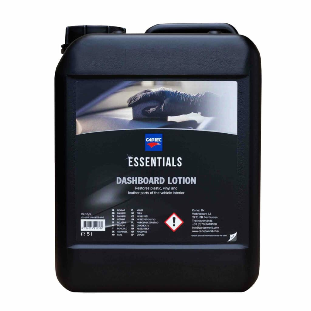 Cartec Essentials Dashboard Lotion, 5L - rst-lights.fi | lisävalot verkosta